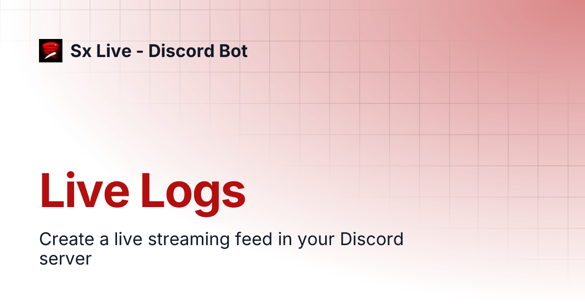 Live Logs | Sx Live - Discord Bot